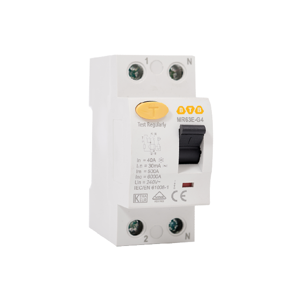 RCCB MR63E 1PN 20A 30mA - BTB Electric