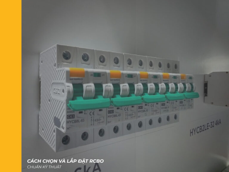 RCBO là gì? Cấu tạo, chức năng và cách lắp đặt aptomat RCBO
