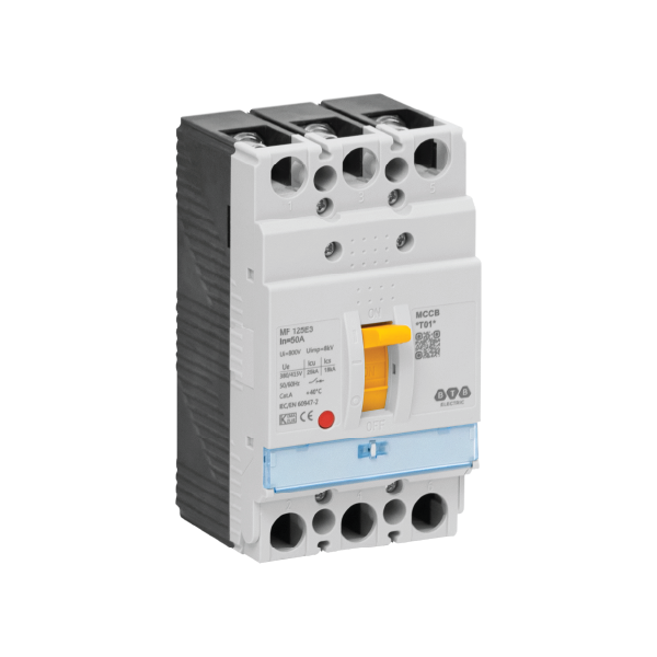 MCCB MF125E 3P 50A 25kA Fix - BTB Electric