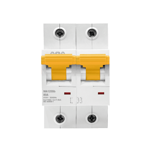 MCB MA125Sb 2P 80A 10kA đặc tính cắt C - BTB Electric